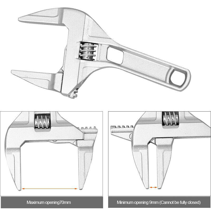 TANG[Falsh Sale] Adjustable 6-68mm Wrench Shifter Spanner Wide Jaw ...