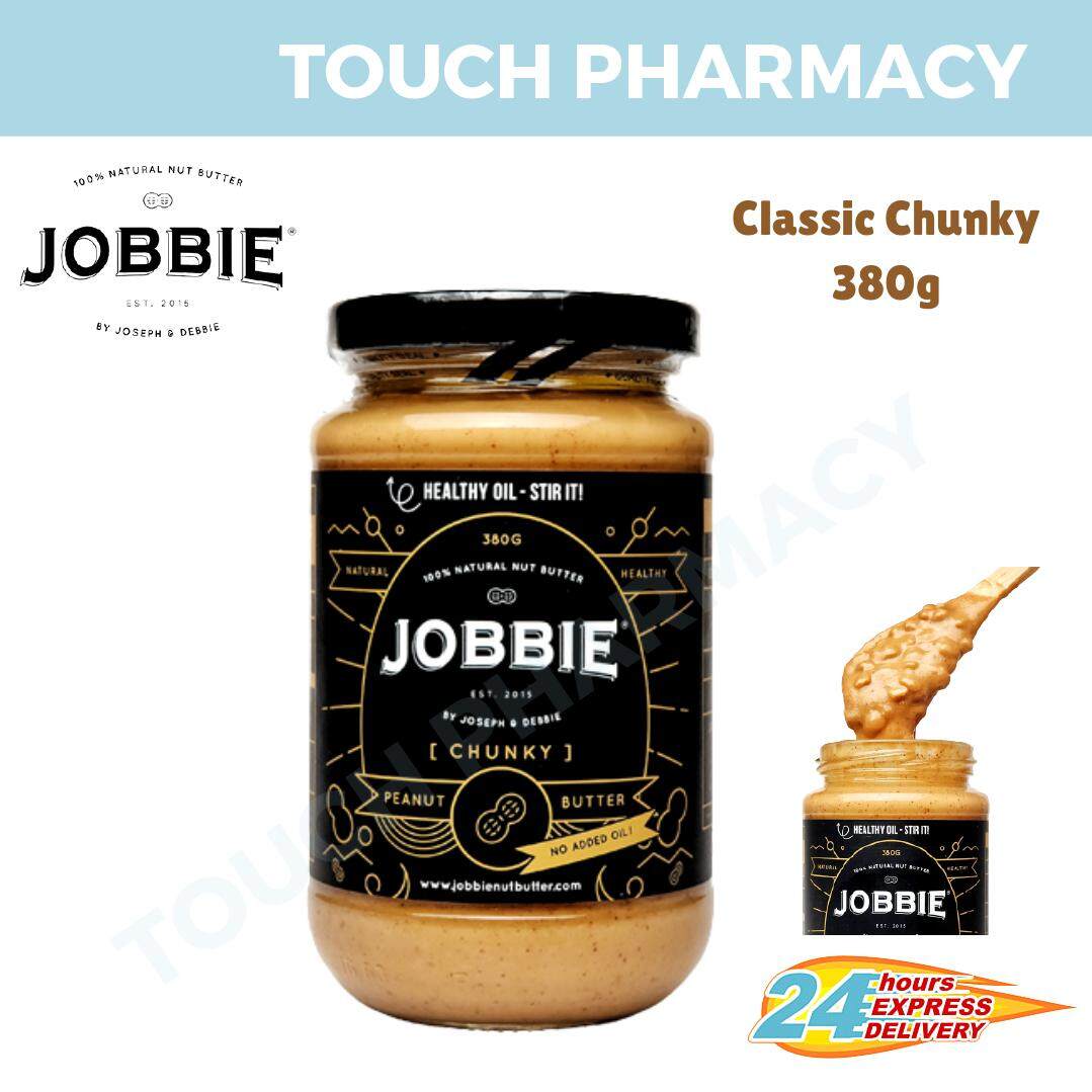 JOBBIE Classic Chunky/Creamy / Pure Chunky/Creamy Peanut Butter (380g ...