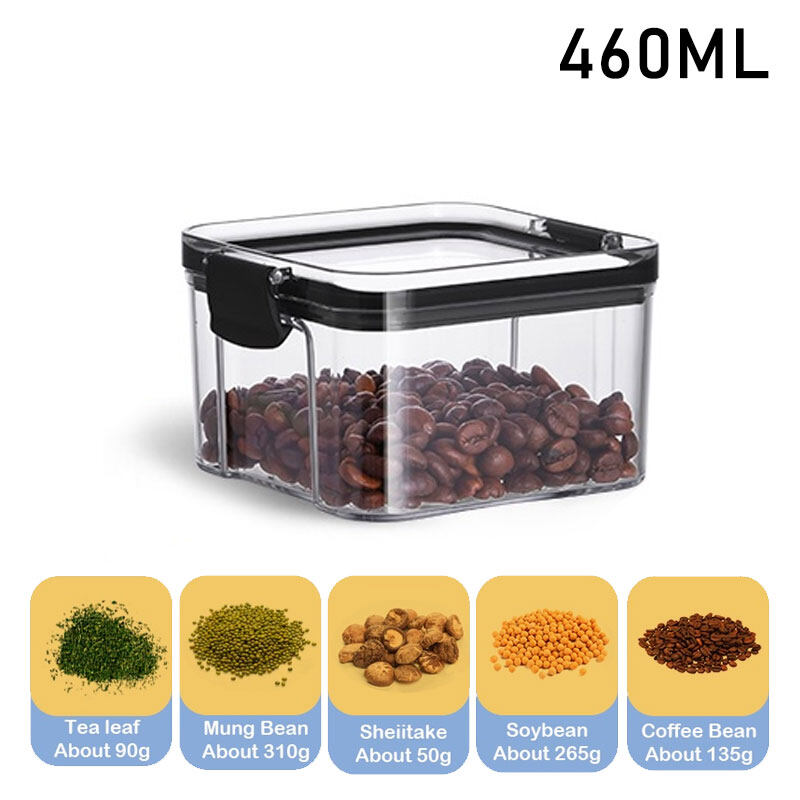 Airtight Food Storage Sealed Containers Transparent Square Box Kitchen Tools Containers Bekas ...