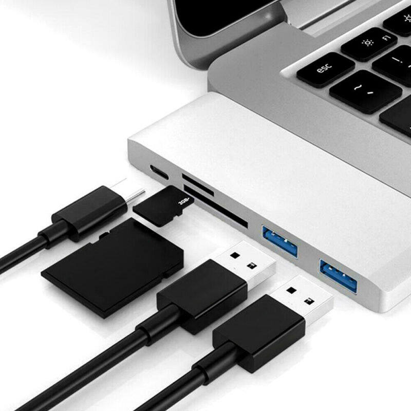 Willkey 5in1 USB Hub สำหรับ MacBook Pro Converter 3.0 Type-C อะแดปเตอร ...
