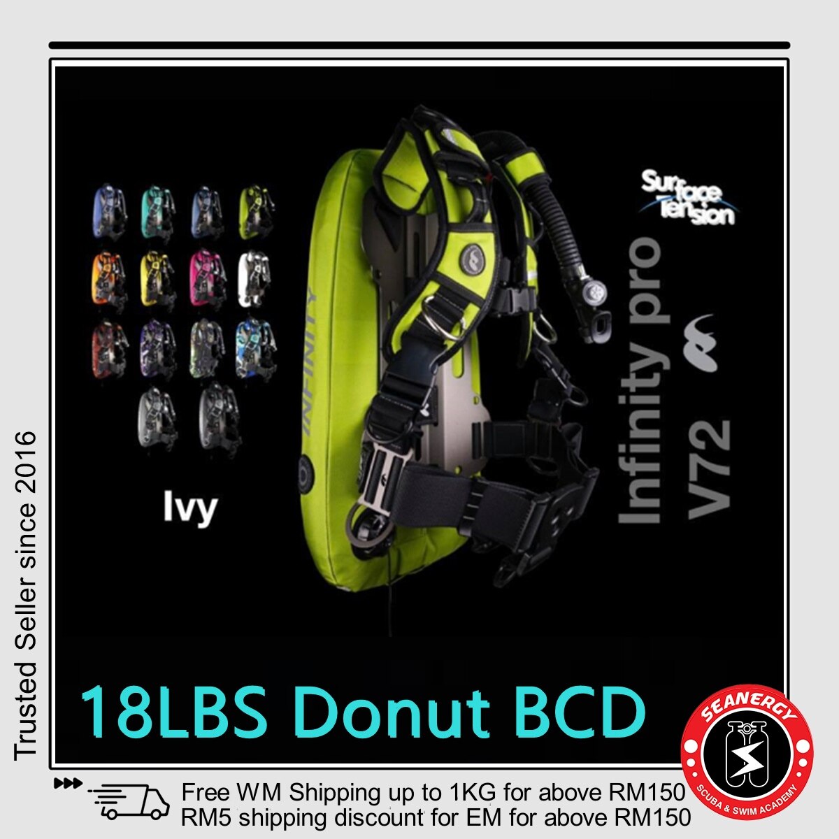 Surface Tension Infinity Pro Donut BCD Wing BCD Travel BCD for Scuba ...