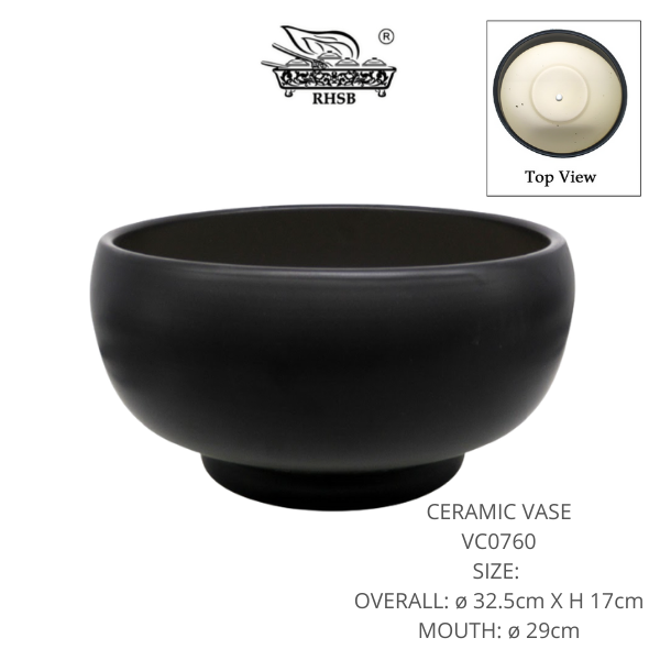 PASU ORKID / CERAMIC VASE / MARBLE VASE / FLOWER POT / PASU SERAMIK ...