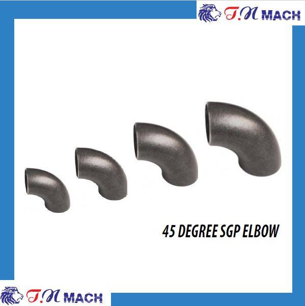 45 DGREE SGP ELBOW 1/2" 3/4" 1 1/4" 4" FIFTING | Lazada