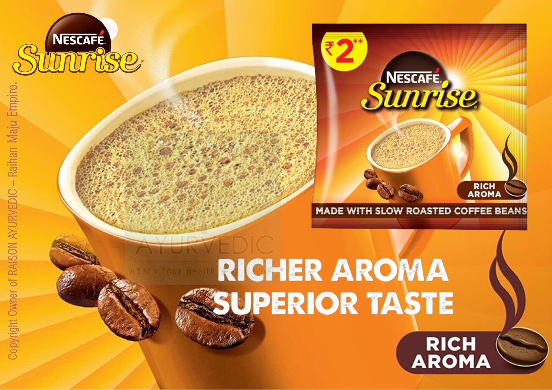 Nescafe Sunrise Each sachet 2.2gm x 12 Sachets | Lazada