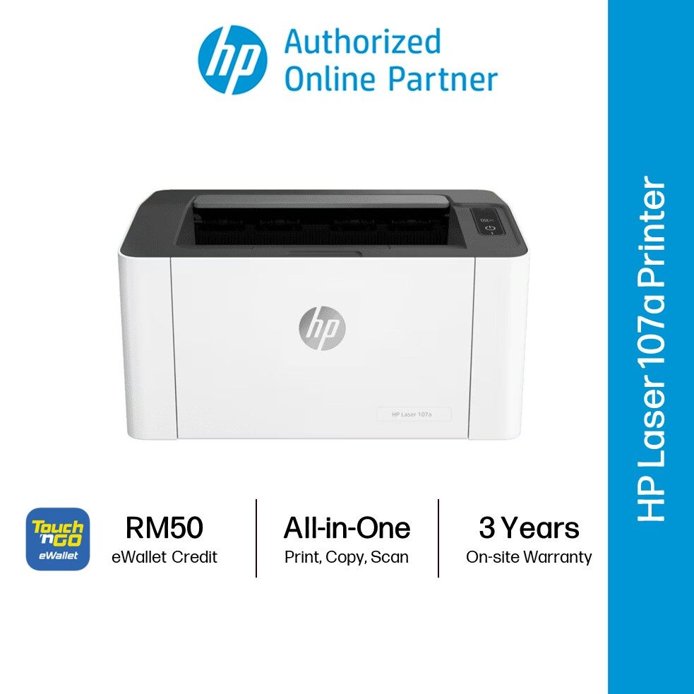 HP Laser Printer 107a/ 107w [Wireless] (4ZB77A/ 4ZB78A) | Lazada