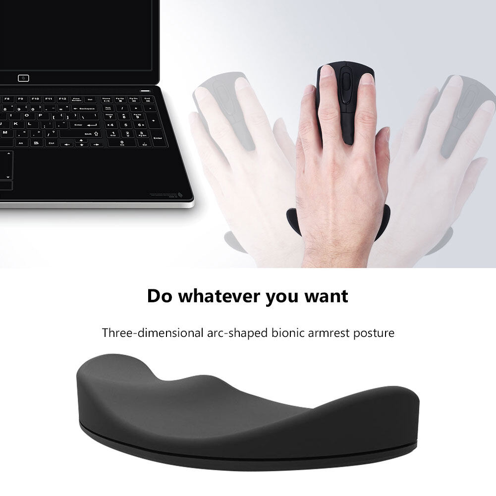 Ergonomic Mouse Pad Sovawin G80 Silicon Gel Non-slip Streamline Wrist ...