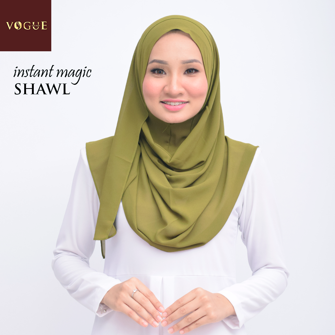 Instant Shawl Magic Panjang Tudung by Vogue Muslimah | Lazada