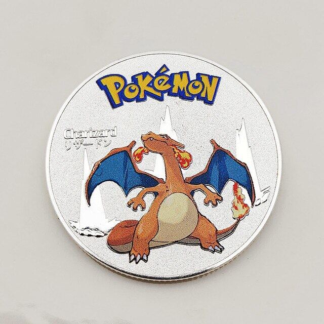 Pokemon Coins Metal Silver Mewtwo Coins Anime Commemorative Coin ...