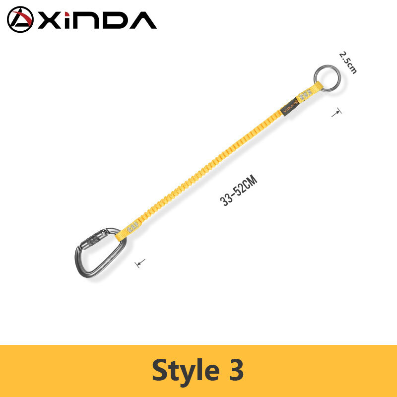 Xinda Rock Climbing Anti-Loss เชือกสลิงยืดหยุ่นสูงเครื่องมือ Anti-Fall ...