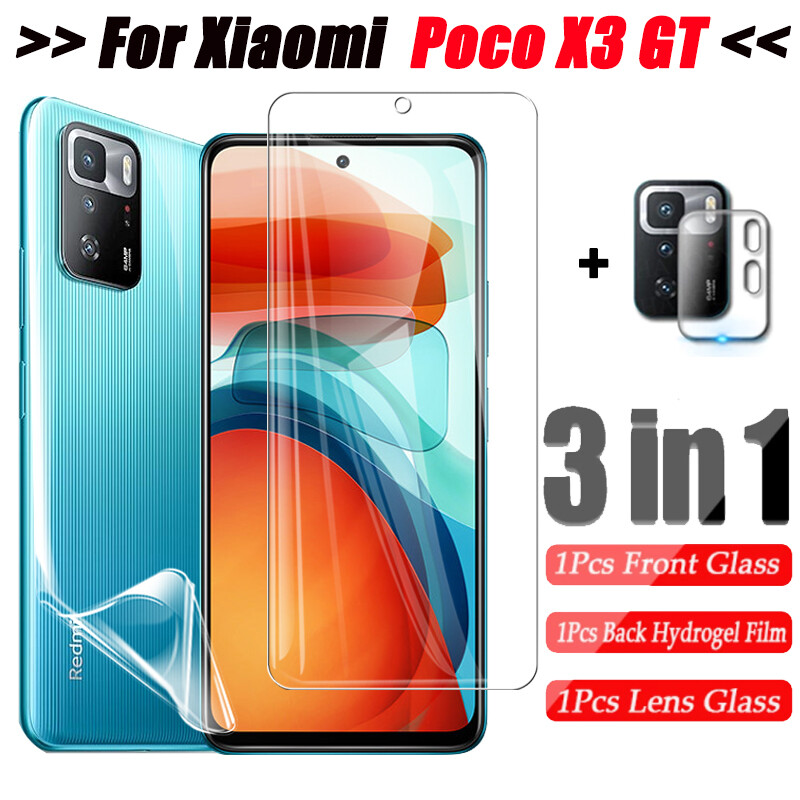 3-in-1 For Xiaomi Poco X3 GT F3 2021 X3 Pro X3 NFC 2021 M3 Glass Camera ...