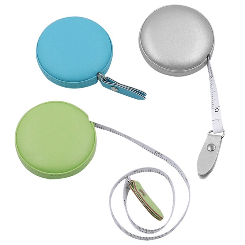 Measuring Tape Portable PU Leather Round Mini Tape Measures Retractable ...