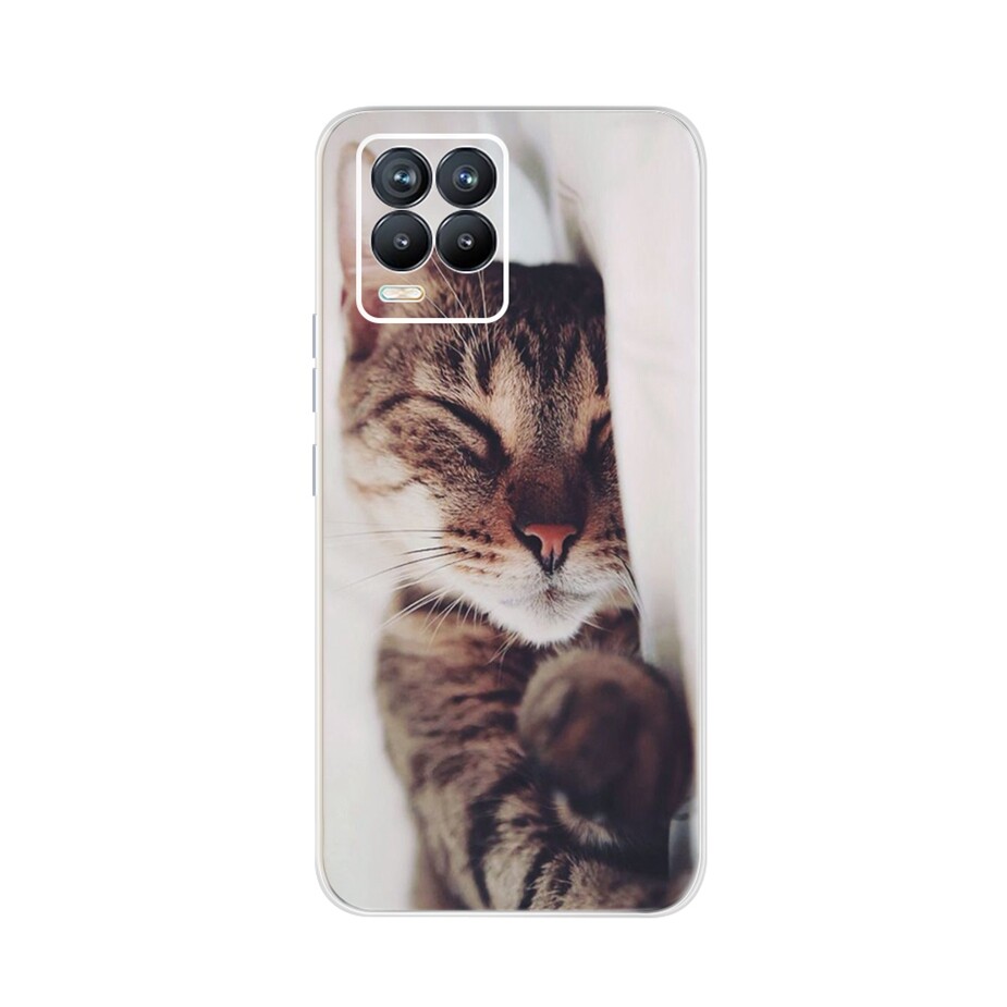 สำหรับ Oppo Realme 8กรณี Realme 8 Pro ทีพียูนุ่มน่ารัก3D การพิมพ์ฝาครอบ ...