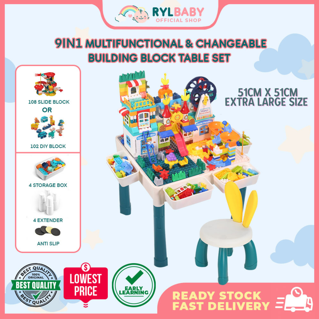 LARGE Size Duplo Kids Multi Function Table Building Blocks toys Blocks ...