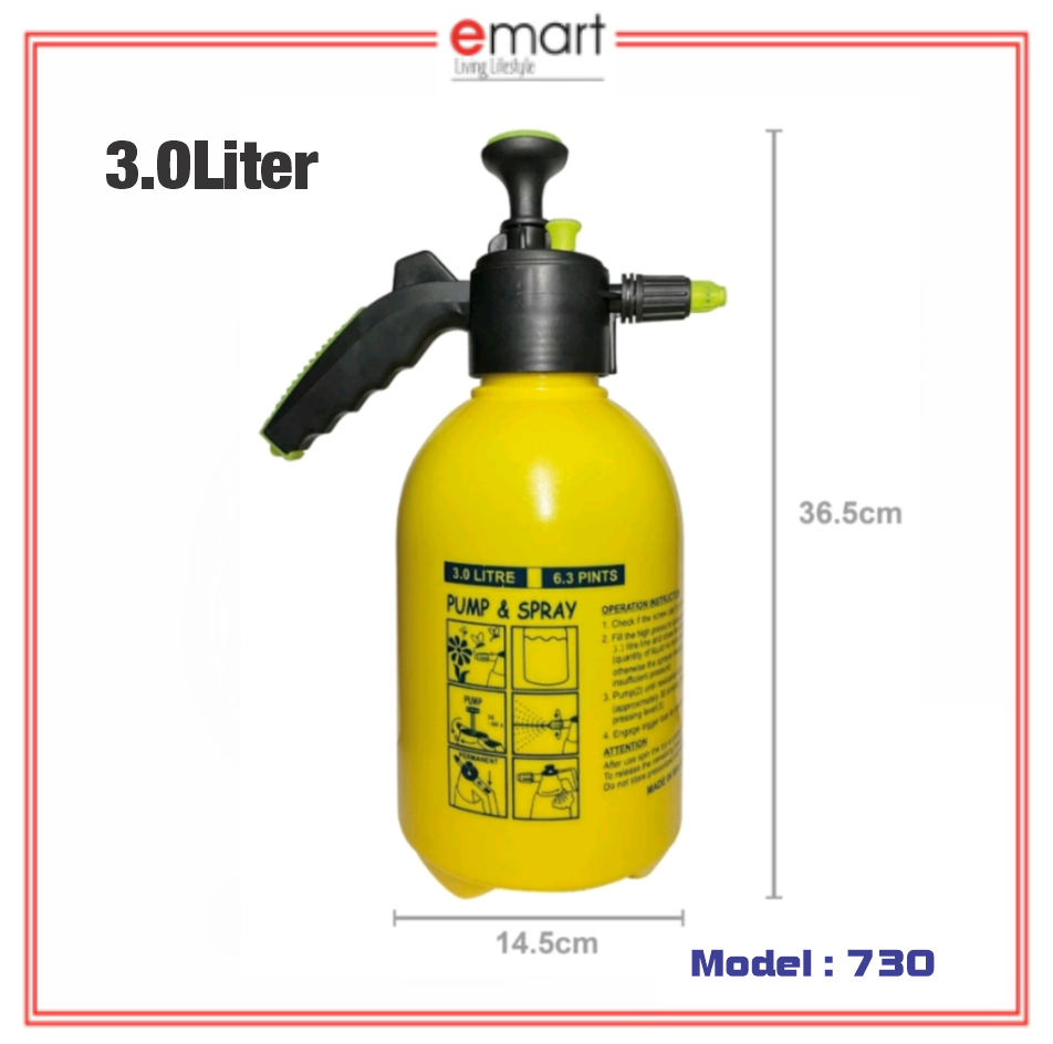 Heavy Duty Hand Pump / Pressure Sprayer 1.5ltr/2.0ltr & 3ltr Chemical ...