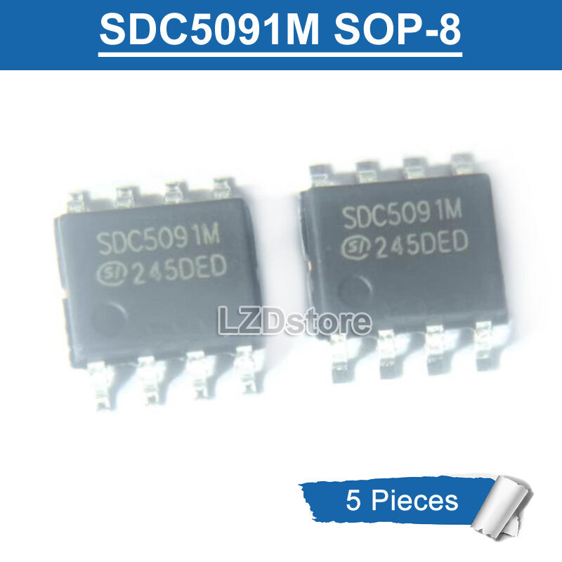 5pcs SDC5091M SOP8 SDC 5091M SDC5091MUTR-E1 SOP-8 SMD 25W Power Management Chip IC new original ...