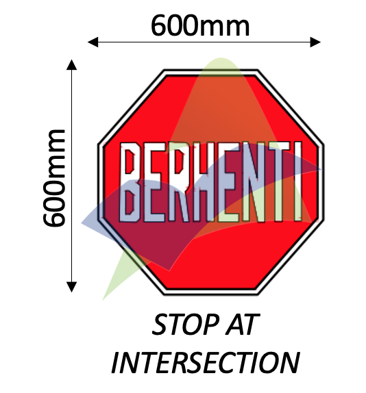 JKR ROAD SIGN / STANDARD ARAHAN TEKNIK JALAN 2A/85 / 3M HIP STICKER ...