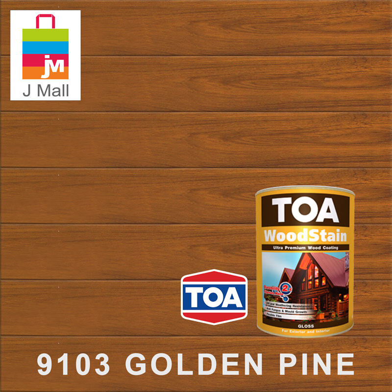 TOA Woodstain Interior & Exterior Wood Paint 9103 Golden Pine | Lazada