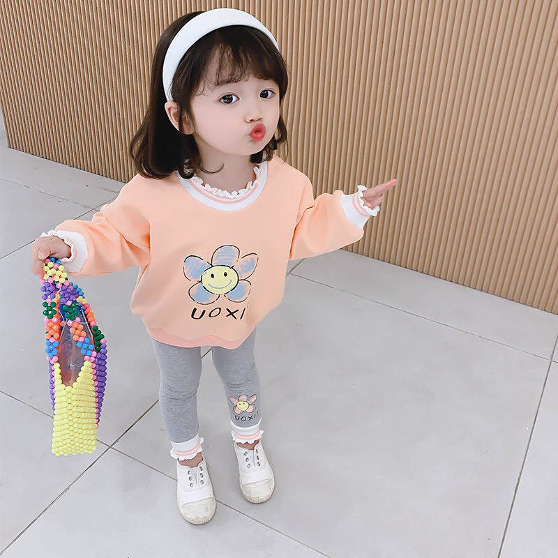 IP Girls 'เสื้อกันหนาวเสื้อผ้าเด็กใหม่แขนยาวหลวมเสื้อเด็กสไตล์ตะวันตก ...
