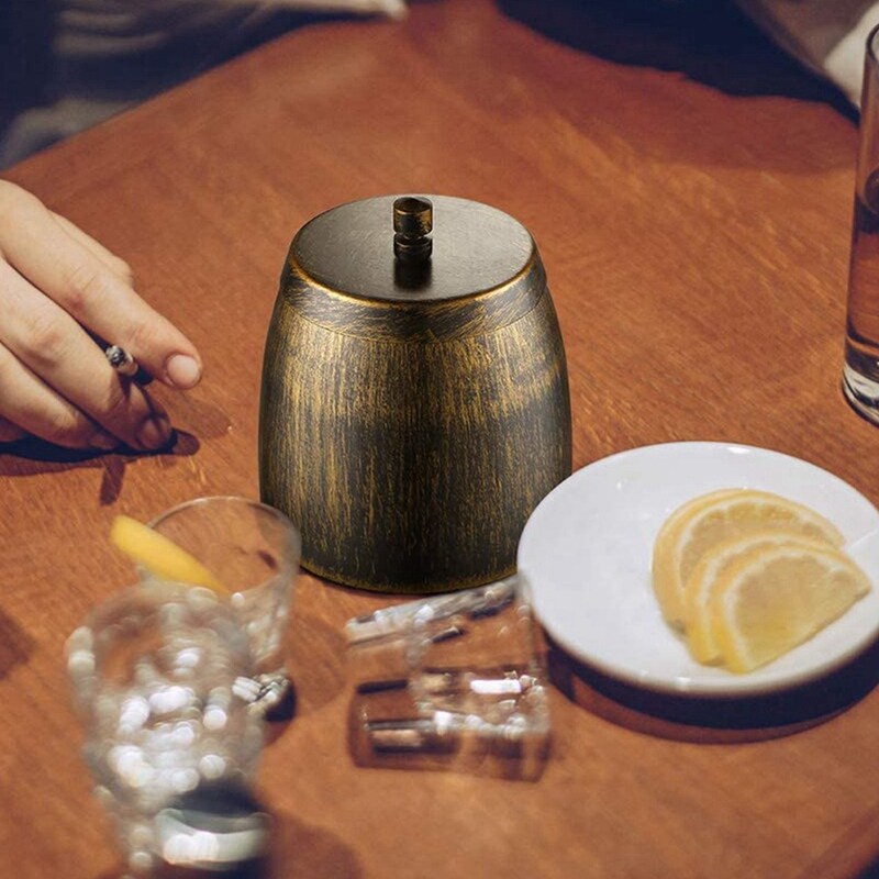 Stainless Steel Wind Ashtray with Non-Slip Base Table Ashtray ...