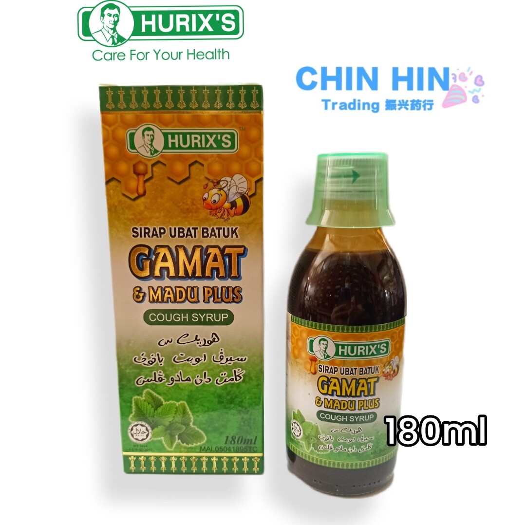 [HURIX'S] Sirap Ubat Batuk Gamat & Madu Plus / Cough Syrup (180ml) | Lazada