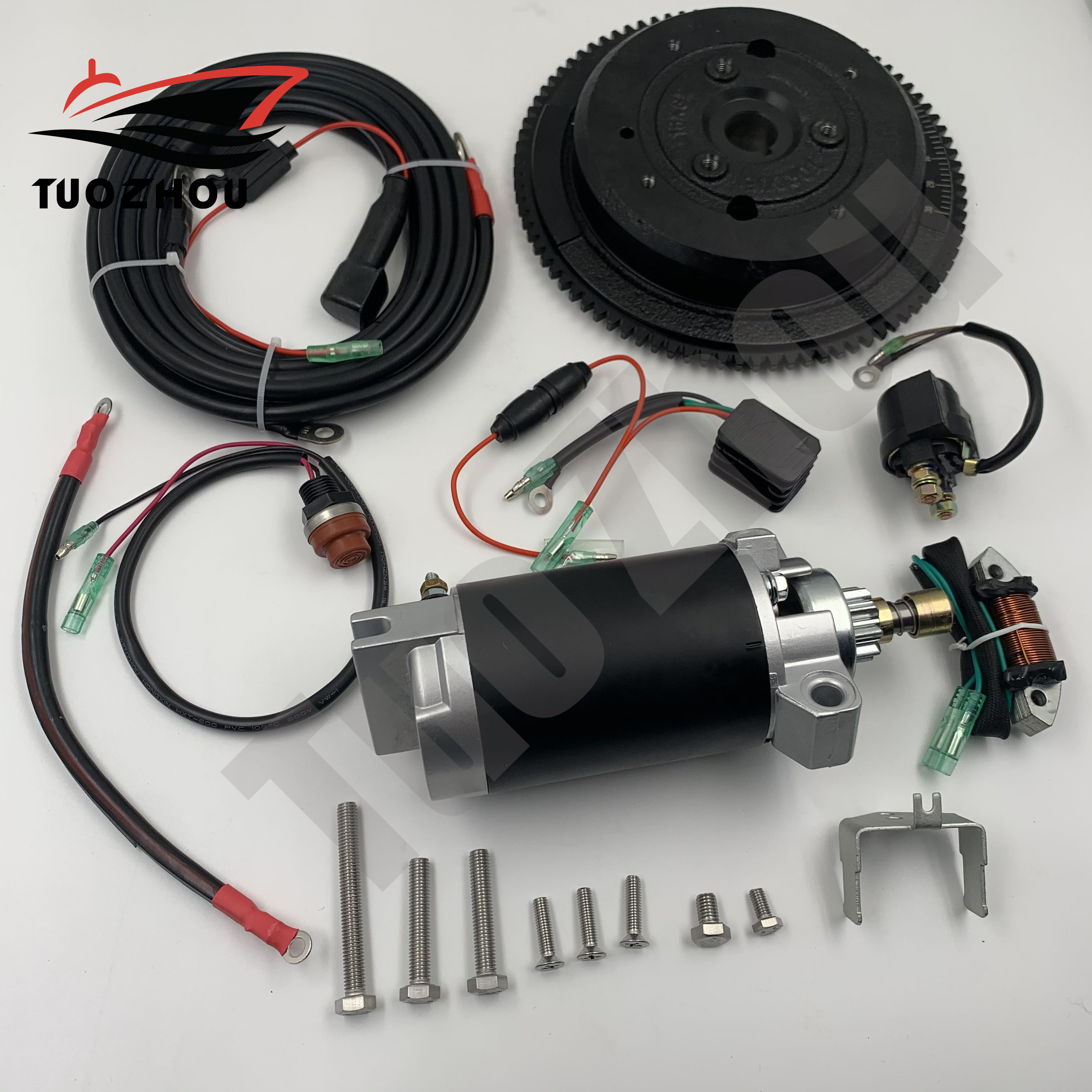 for YAMAHA outboard 40HP 2 stroke T40 hand starter refit Electric ...