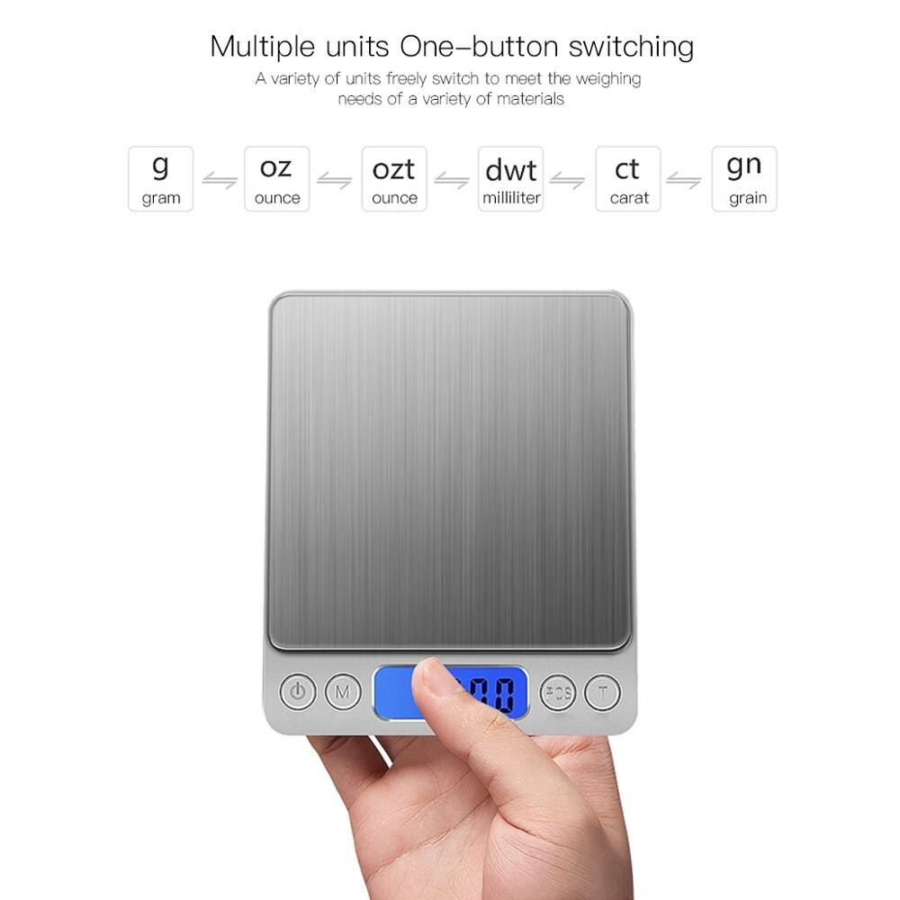 10543210.5 Kg Kitchen Scales10.10.01G High Accuracy Digital LCD Display ...