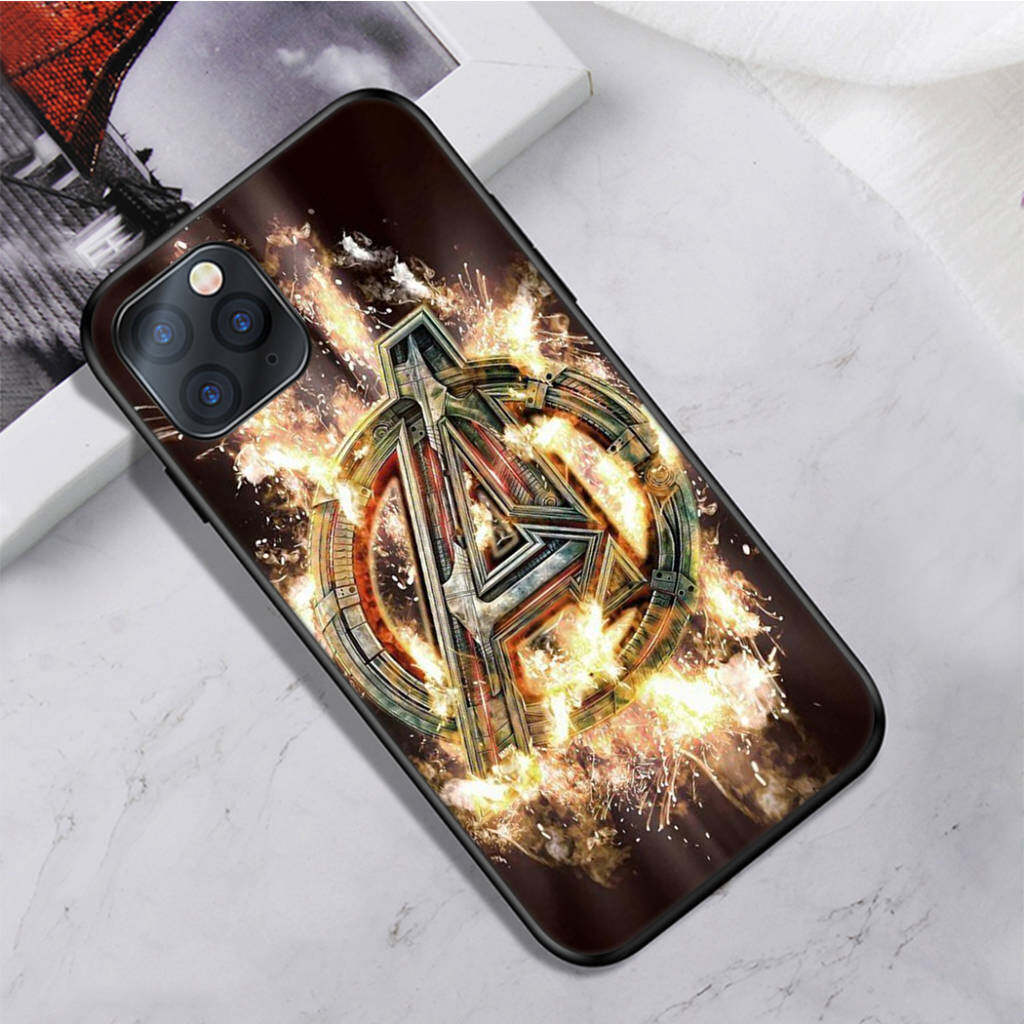เคสซิลิโคนนิ่ม Marvel Iron Man 69PO,สำหรับ Iphone 11 12 13 Pro XS Max ...