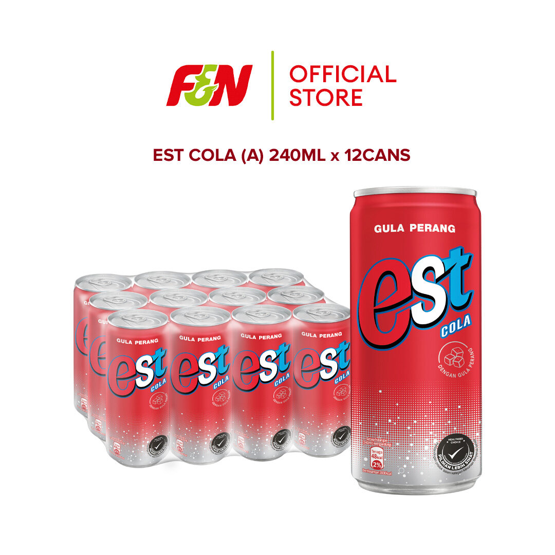 F&N EST COLA (A) 240ML x 12 CANS | Lazada