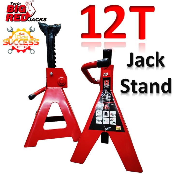 BIGRED Torin 12 Ton Heavy Duty Steel Jack Stands 12 Ton (12,000 Kg ...