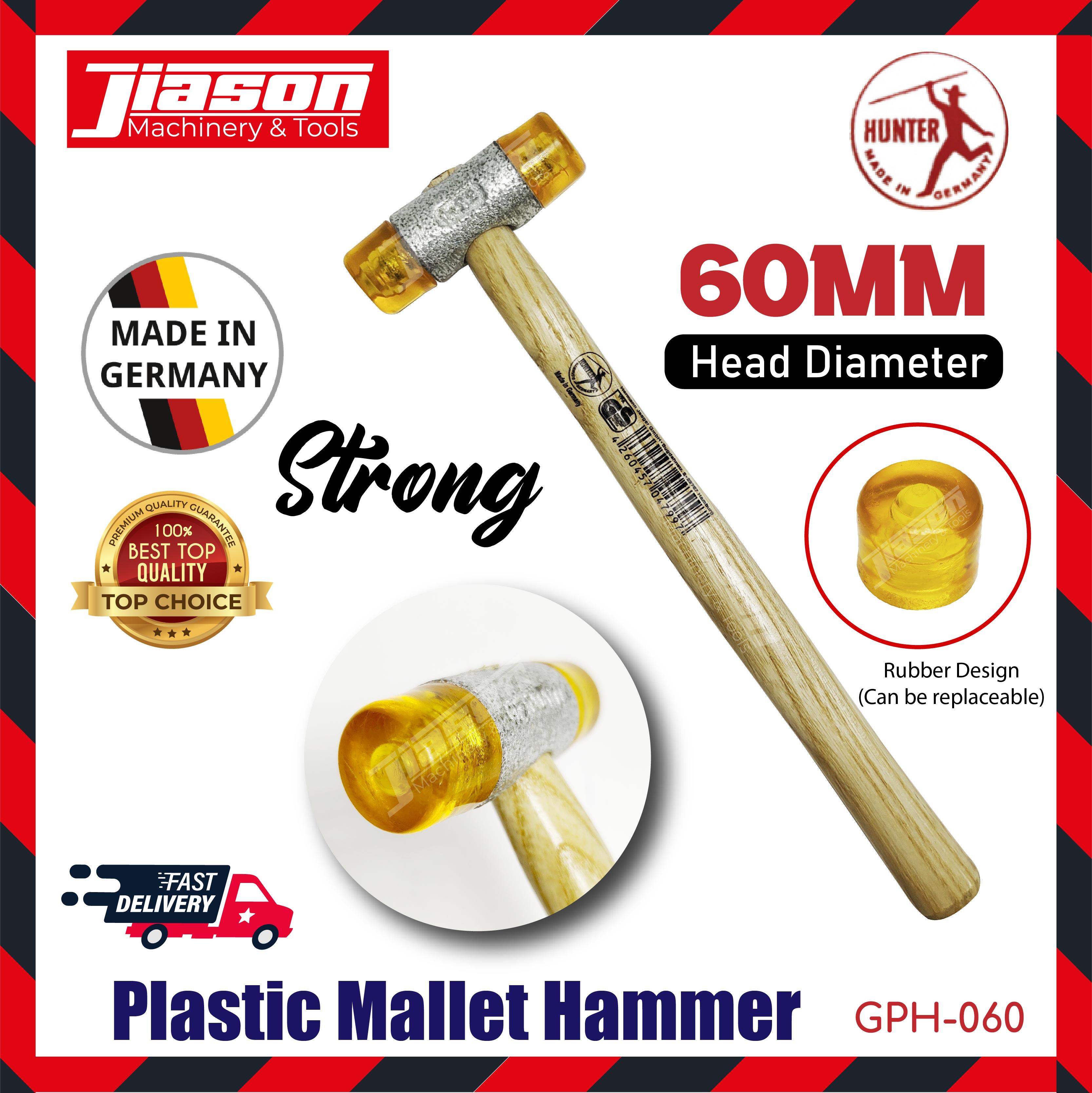 【JIASON】HUNTER GPH-022 ~ GPH-060 22~60MM Plastic Mallet Hammer w/ Wood ...
