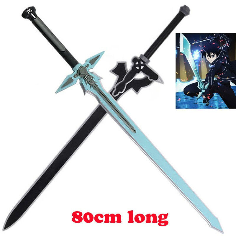 1:1 SAO 80Cm Sword Sword Art Online Dark Repulser & Elucidator Asuna ...