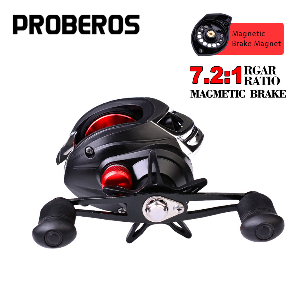 PROBEROS เหยื่อรอกตกปลา7.2:1 9 + 1BB ลากสูงสุด8KG Power แกนรอก ...