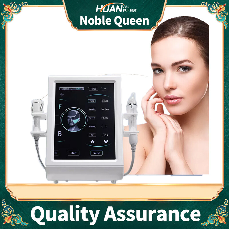 NobleQueen 2 In 1 Skin Lifting Gold RF Ice Hammer Fractional rf ...