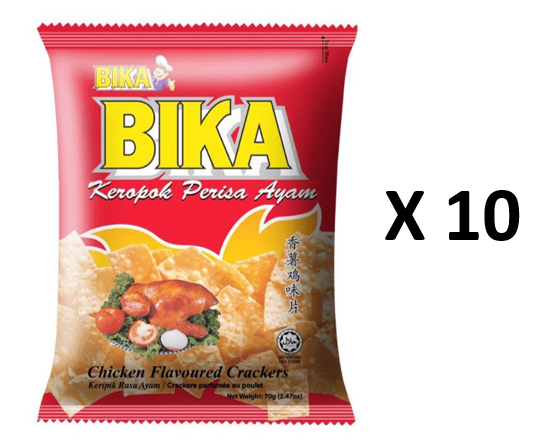 [PARTY PACK] BIKA KEROPOK 10PACKS x 60g - Ayam | Lazada