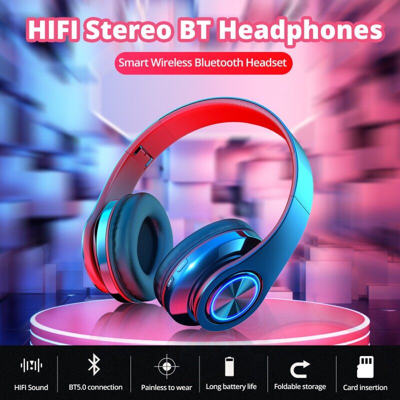 FONKEN Wireless Heavy Bass Bluetooth Headset B39 Head-mounted Gaming ...