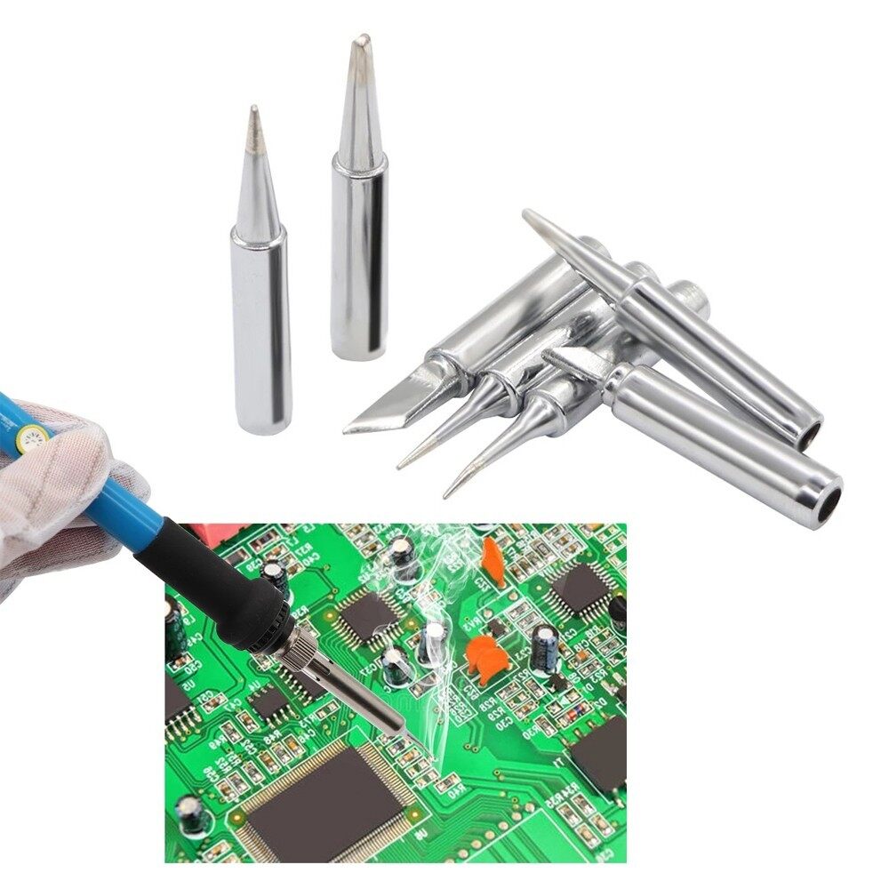 Tool Nest 5 PCS 900M-T Pure Copper Soldering Iron Tips Lead-free ...