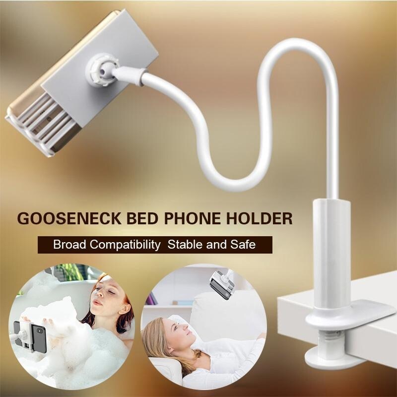【hot】 Gooseneck Bed Phone Holder Universal Lazy Mobile Phone Gooseneck ...