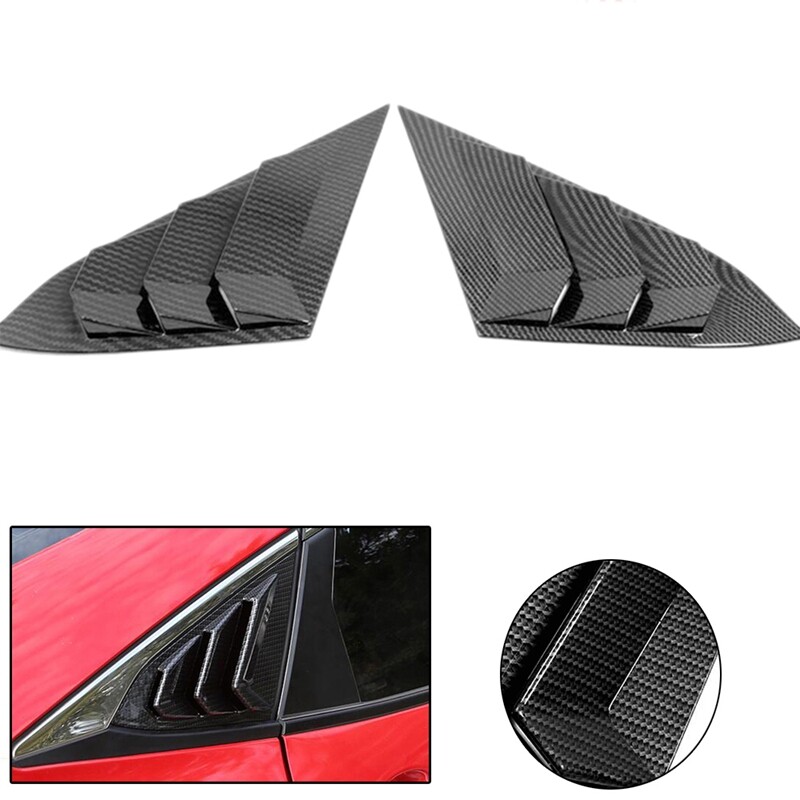 Rear Window Triangular Carbon Fiber for Honda Civic 10Th 2017 2018 2019 ...