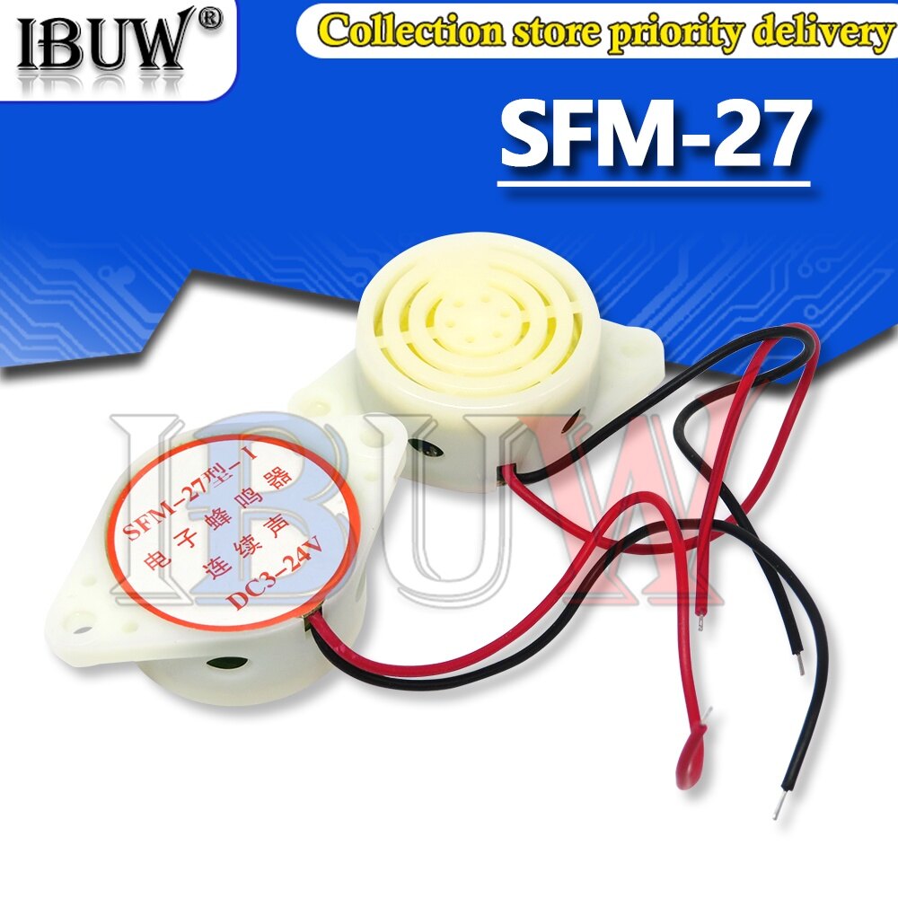 1PCS Alarm High-decibel 3-24V 12V Electronic Buzzer Beep Alarm ...