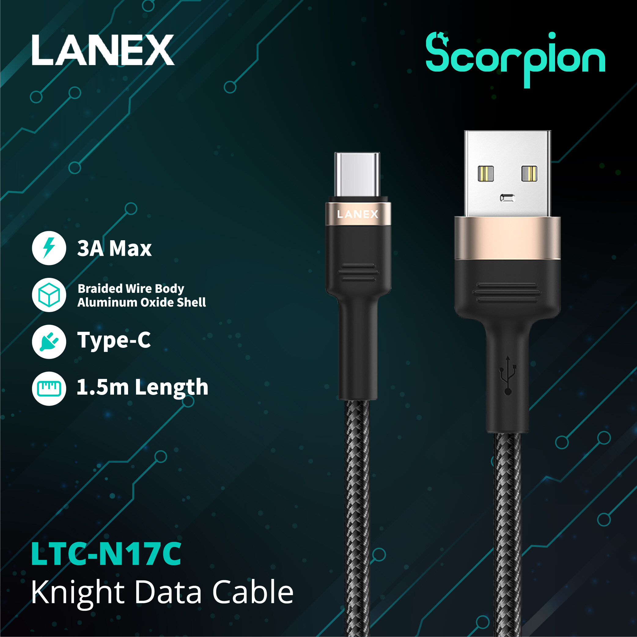 Lanex LTC-N17C Knight Data Cable | Lazada