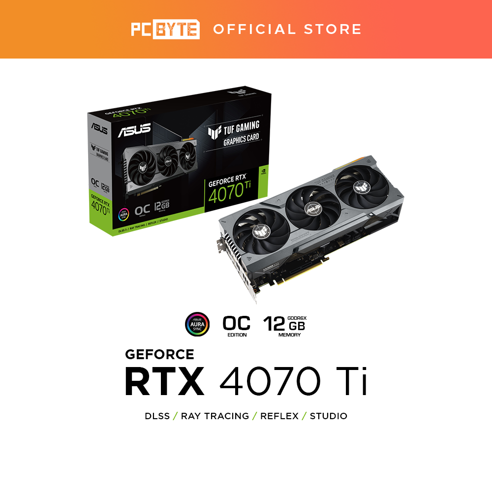 ASUS GeForce RTX 4070 Ti TUF Gaming OC 12GB GDDR6X Graphics Card | Lazada