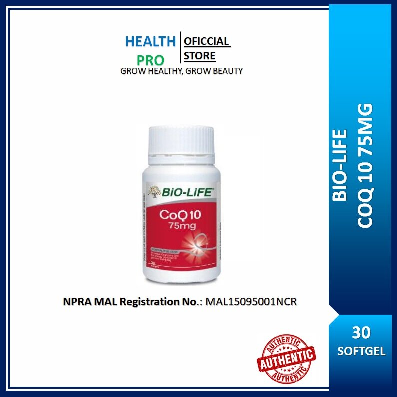 BiO-LiFE CoQ 10 75MG SOFTGEL | Lazada