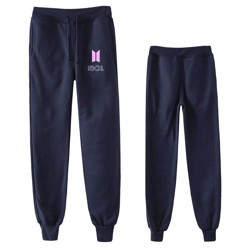 Cross-border for BTS athletic pants Korean-style loose-fit stretch ...