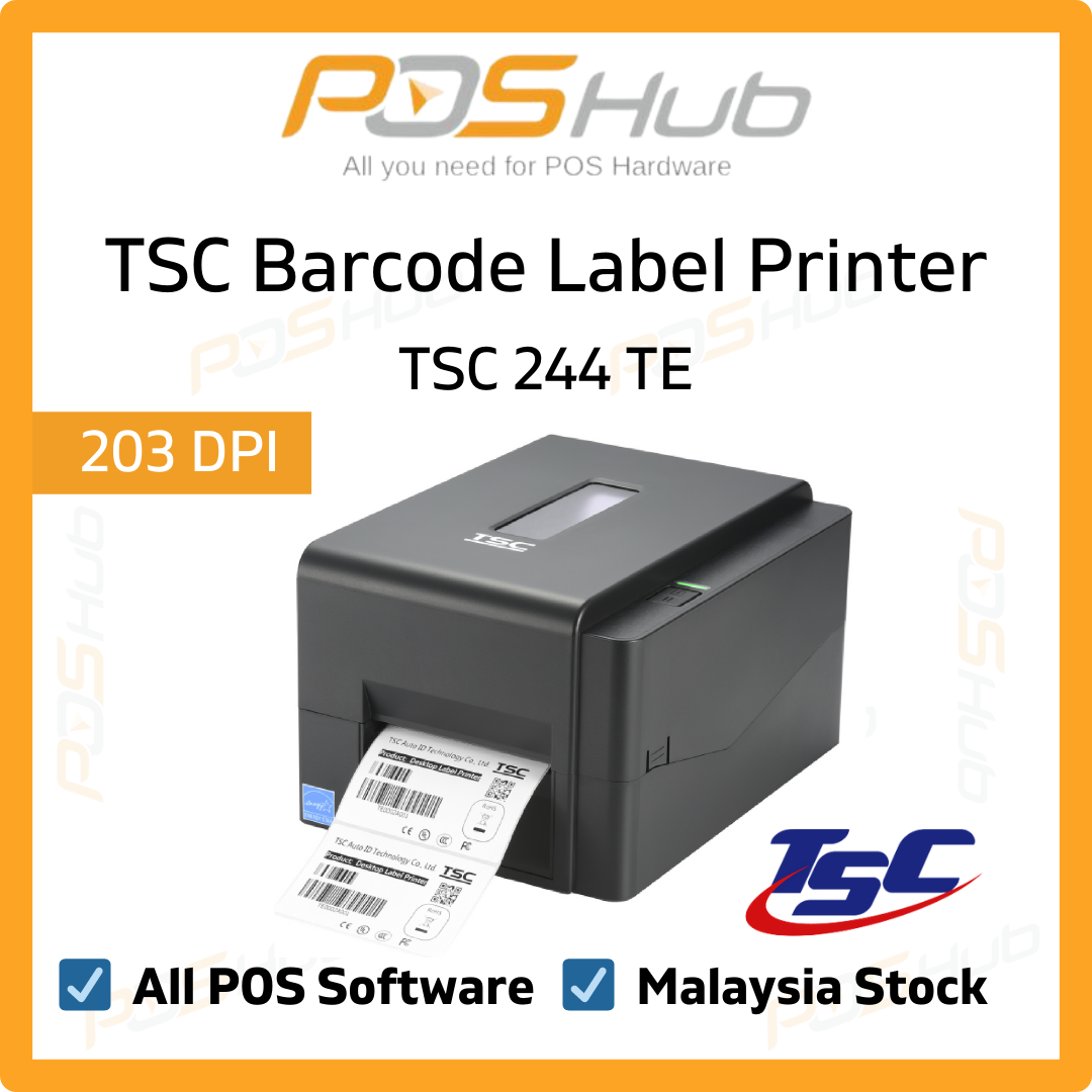 Barcode Printer TSC TE244/TE344 Barcode Label Printer 203 DPI/300 DPI( 1 year Warranty ) | Lazada