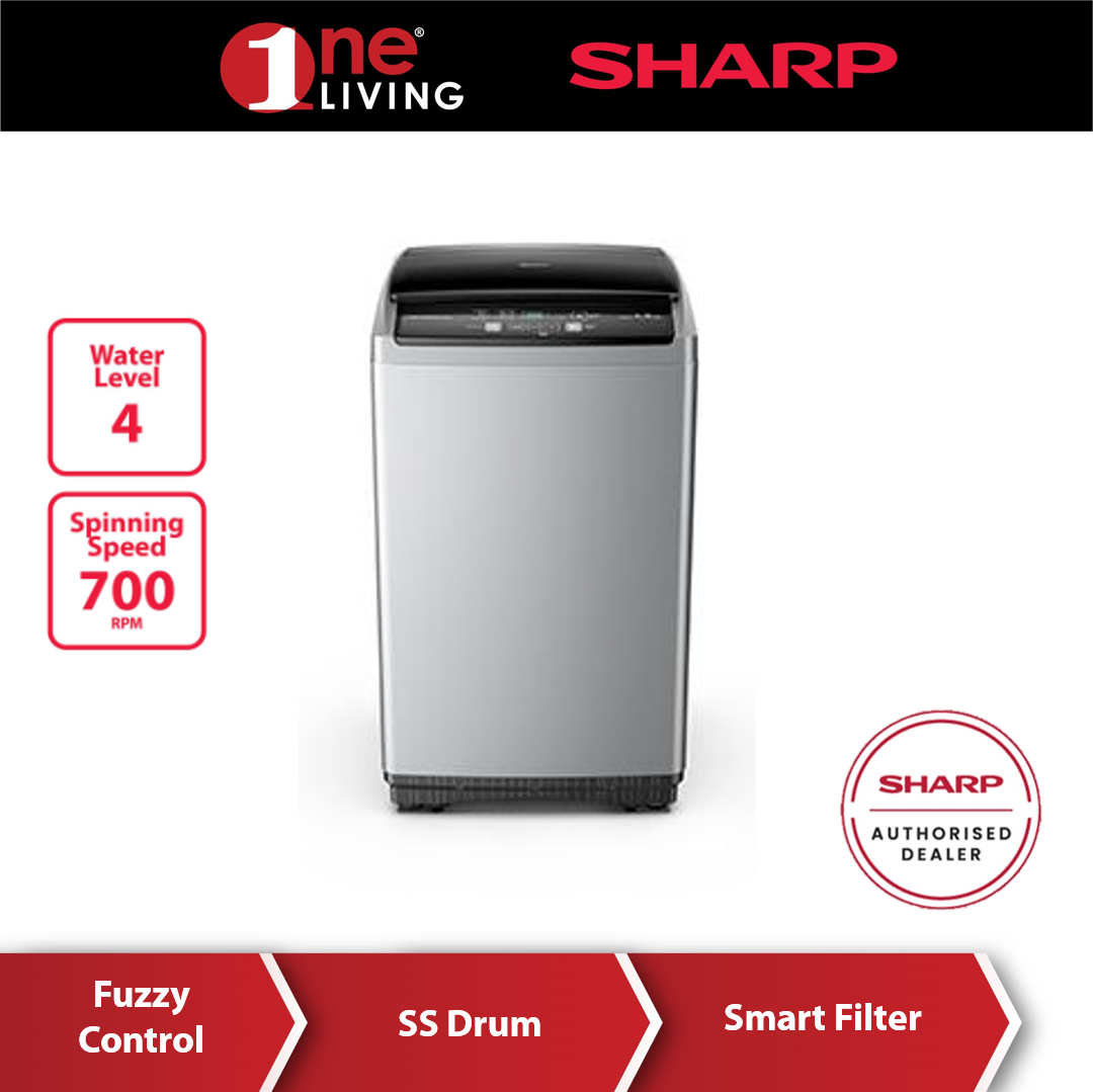 Sharp 7.5kg Top Load Washing Machine ES721X | Lazada