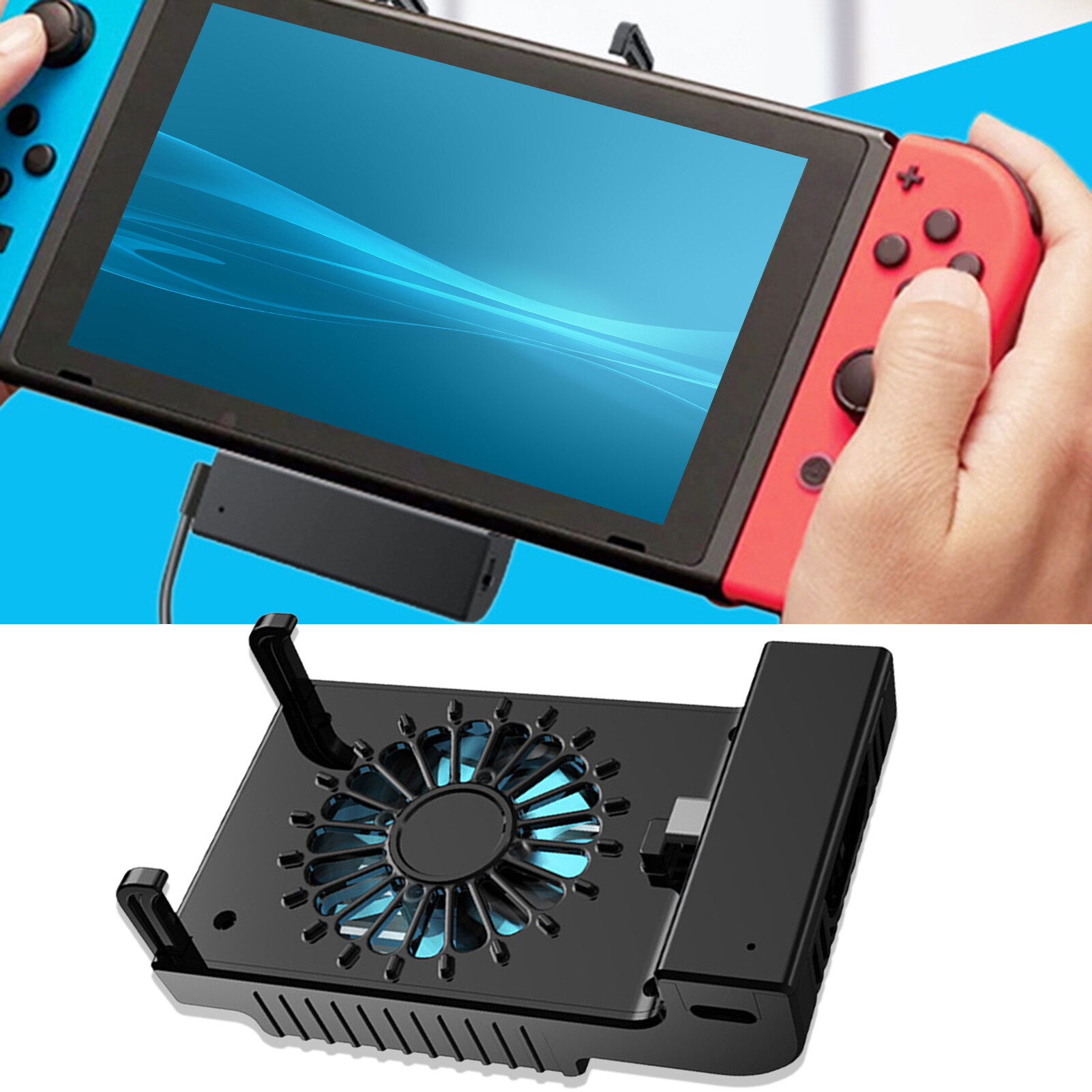 พัดลมทำความเย็นที่มีประสิทธิภาพ Mute ยืดเกมคอนโซล Type-C Mini หม้อน้ำ ...