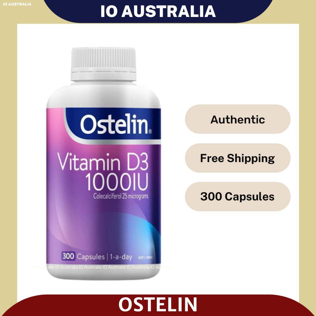 Ostelin Vitamin D3 1000IU - Vitamin D - 60 / 300 Capsules | Lazada