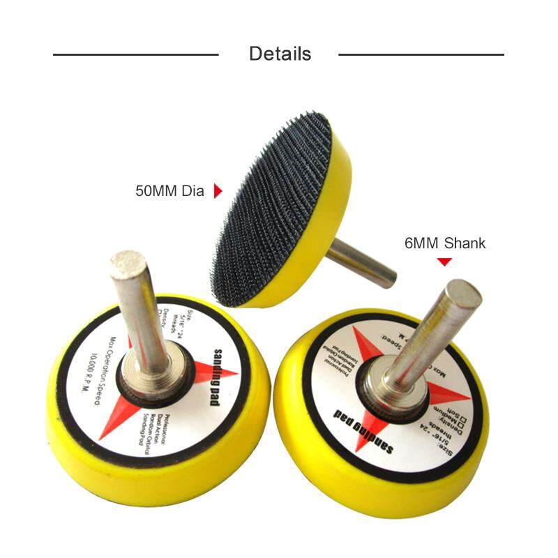 2 Inch Sanding Backup Pad 6mm Shank Sander Backing Pad Hook and Loop ...