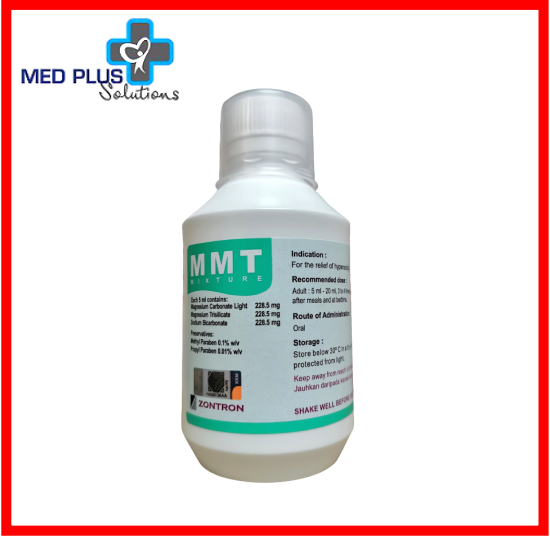 Zontron MMT Mixture 200ml (Hyperacidity) (EXP: 11/2022) | Lazada
