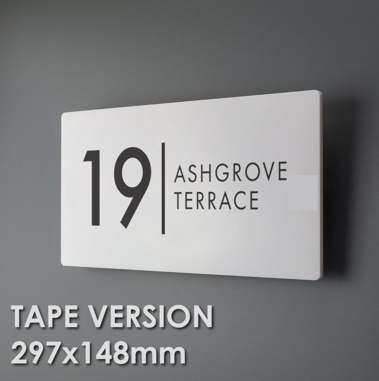 Contemporary Modern House Number Sign Printed Address Signage - tanda ...